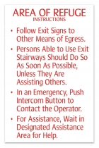 Avid Sign Store by HOTELSIGNS.com | area of refuge rescue signs