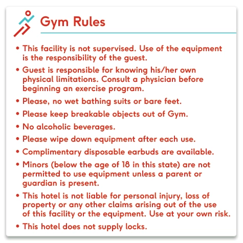 Avid Sign Store by HOTELSIGNS.com | fitness center laundry signs