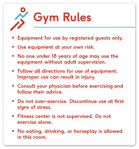 Avid Sign Store by HOTELSIGNS.com | fitness center laundry signs