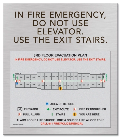 Marriott Courtyard Sign Store by HOTELSIGNS.com | stairs elevator signs ...