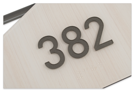 Curio Collection Sign Store by HOTELSIGNS.com | room number sign with ...