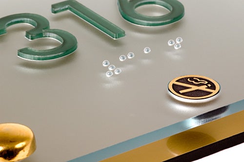 DoubleTree Sign Store by HOTELSIGNS.com | stairs exit sign with symbol ...