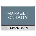 Hotel Staff On Duty Signs | HOTELSIGNS.com