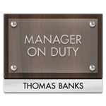 Hotel Staff On Duty Signs | Page 2 | HOTELSIGNS.COM