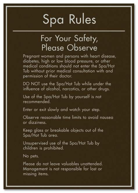 Economy Signs by HOTELSIGNS.com | property rules sleep inn metro sign styles