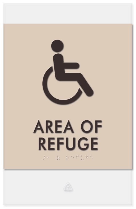 Element Sign Store by HOTELSIGNS.com | refuge area fire safety signage