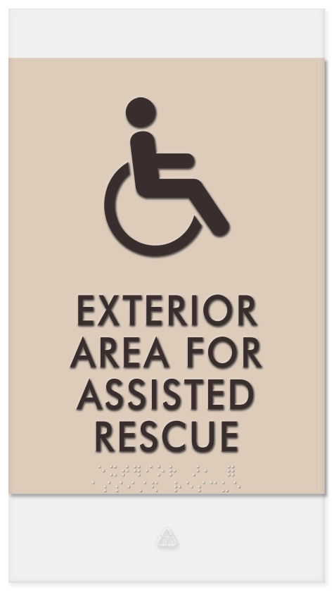 Element Sign Store by HOTELSIGNS.com | refuge area fire safety signage