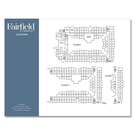 Marriott Fairfield Sign Store by HOTELSIGNS.com | evacuation maps fire ...