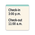 Garner Sign Store by HOTELSIGNS.com | front desk and lobby signs