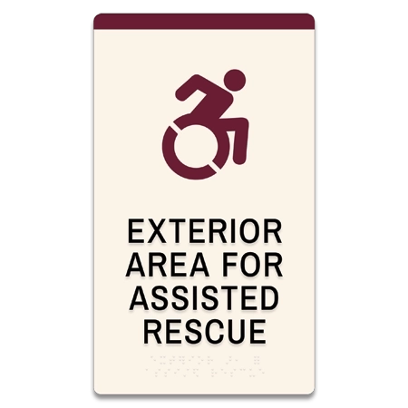 Garner Sign Store by HOTELSIGNS.com | refuge area fire safety signs