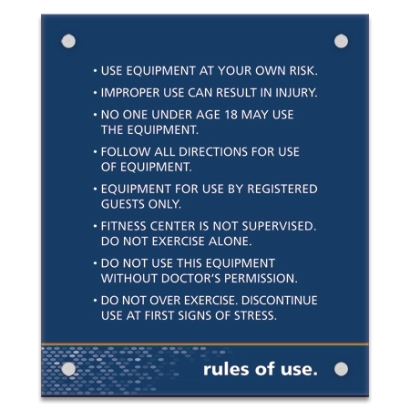 Hampton Sign Store by HOTELSIGNS.com | fitness center and laundry hmp04 ...