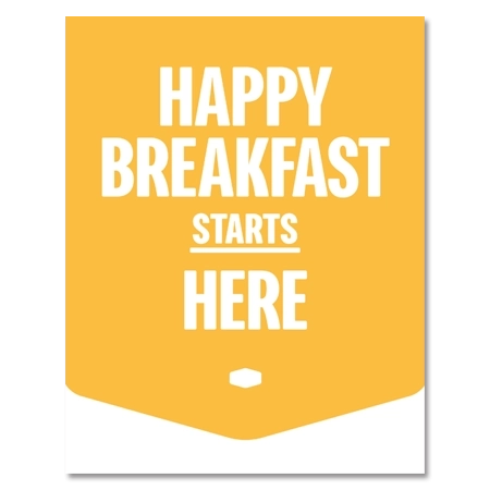 Hampton Sign Store by HOTELSIGNS.com | happy breakfast starts here ...