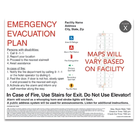 Hilton Dual-Brand Sign Store by HOTELSIGNS.com | emergency evac maps ...