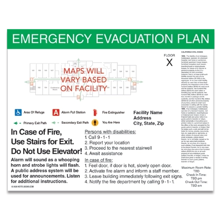 Hilton Dual-Brand Sign Store by HOTELSIGNS.com | emergency evac maps ...