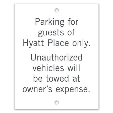 Hyatt Sign Store by HOTELSIGNS.com | parking signs hyatt place
