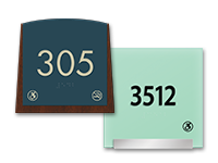 Hotel Room Number Signs | HOTELSIGNS.com