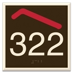 Red Roof Sign Store by HOTELSIGNS.com | room number signs