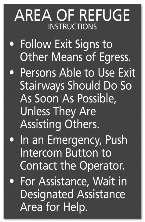 Marriott Residence Inn Sign Store by HOTELSIGNS.com | refuge area fire ...