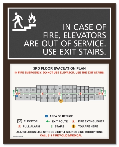 Marriott Residence Inn Sign Store by HOTELSIGNS.com | stairs elevator signs