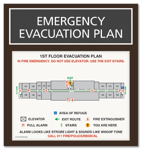 Marriott Residence Inn Sign Store by HOTELSIGNS.com | evacuation maps ...
