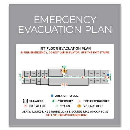 Spark Sign Store by HOTELSIGNS.com | emergency evac maps california ...