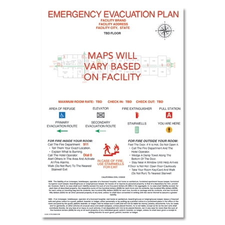 Spark Sign Store by HOTELSIGNS.com | emergency evac maps california ...