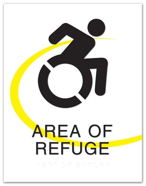 Super 8 Sign Store by HOTELSIGNS.com | area of refuge rescue signs