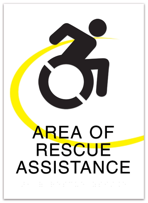 Super 8 Sign Store by HOTELSIGNS.com | area of refuge rescue signs