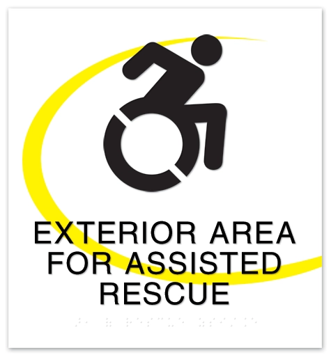 Super 8 Sign Store by HOTELSIGNS.com | area of refuge rescue signs