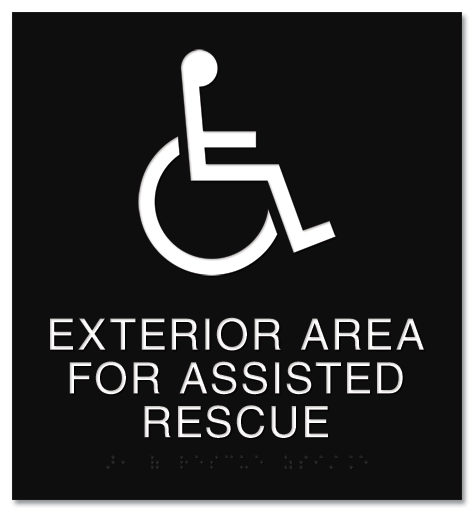 Super 8 Sign Store by HOTELSIGNS.com | area of refuge rescue signs