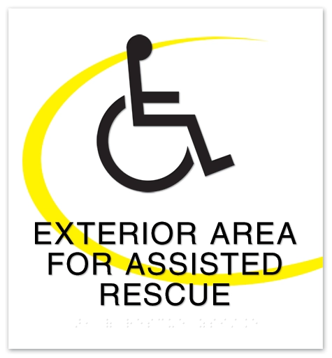 Super 8 Sign Store by HOTELSIGNS.com | area of refuge rescue signs