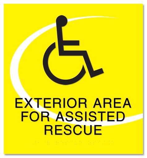 Super 8 Sign Store by HOTELSIGNS.com | area of refuge rescue signs