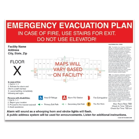 Wingate Sign Store by HOTELSIGNS.com | emergency evac maps california ...